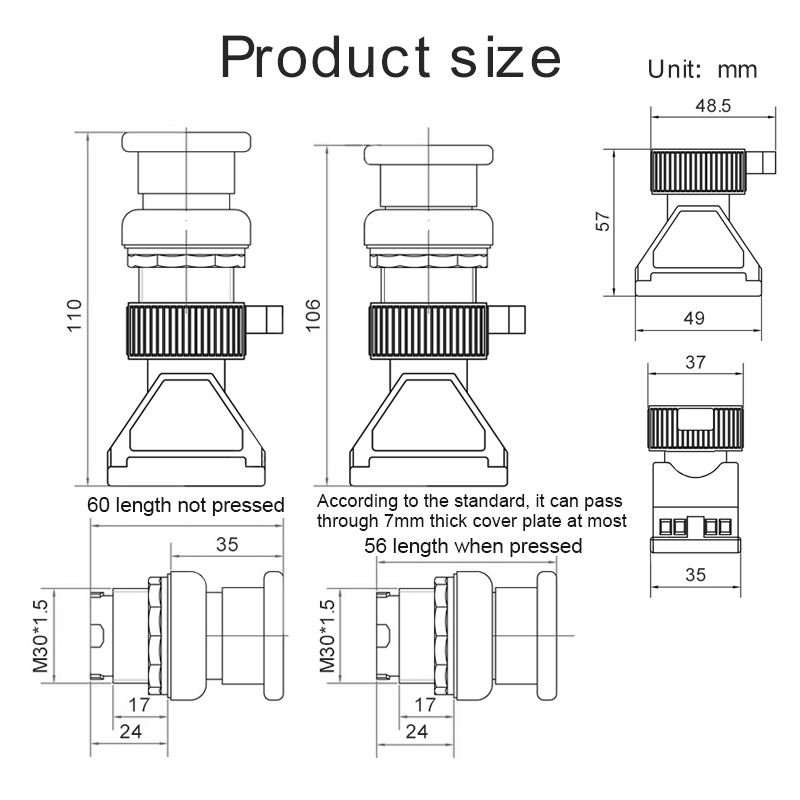 CMORSUN Explosion Proof And Anti-corrosion Emergency Stop Switch ...